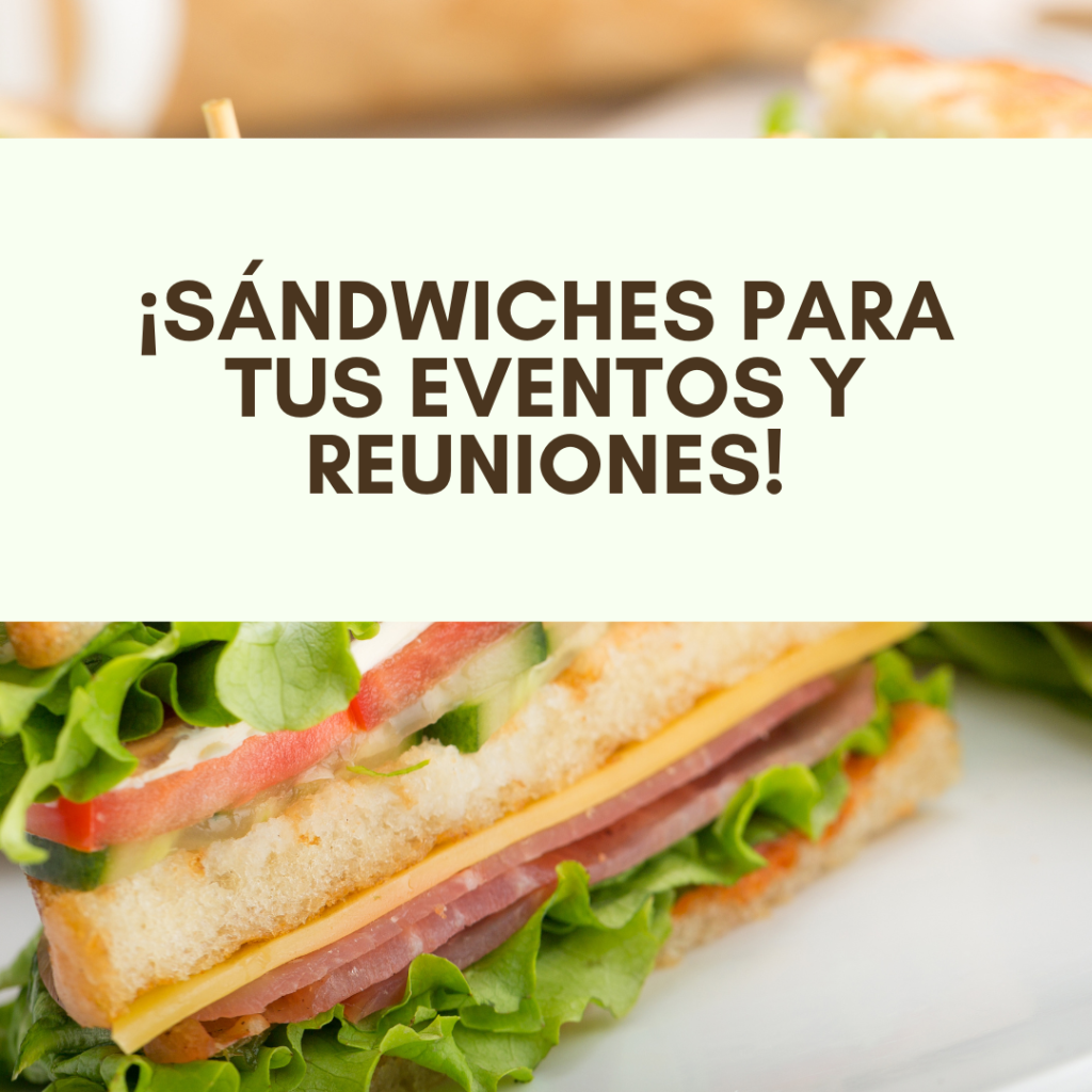 Sandwich para eventos Bogota 🥖👨‍🍳.